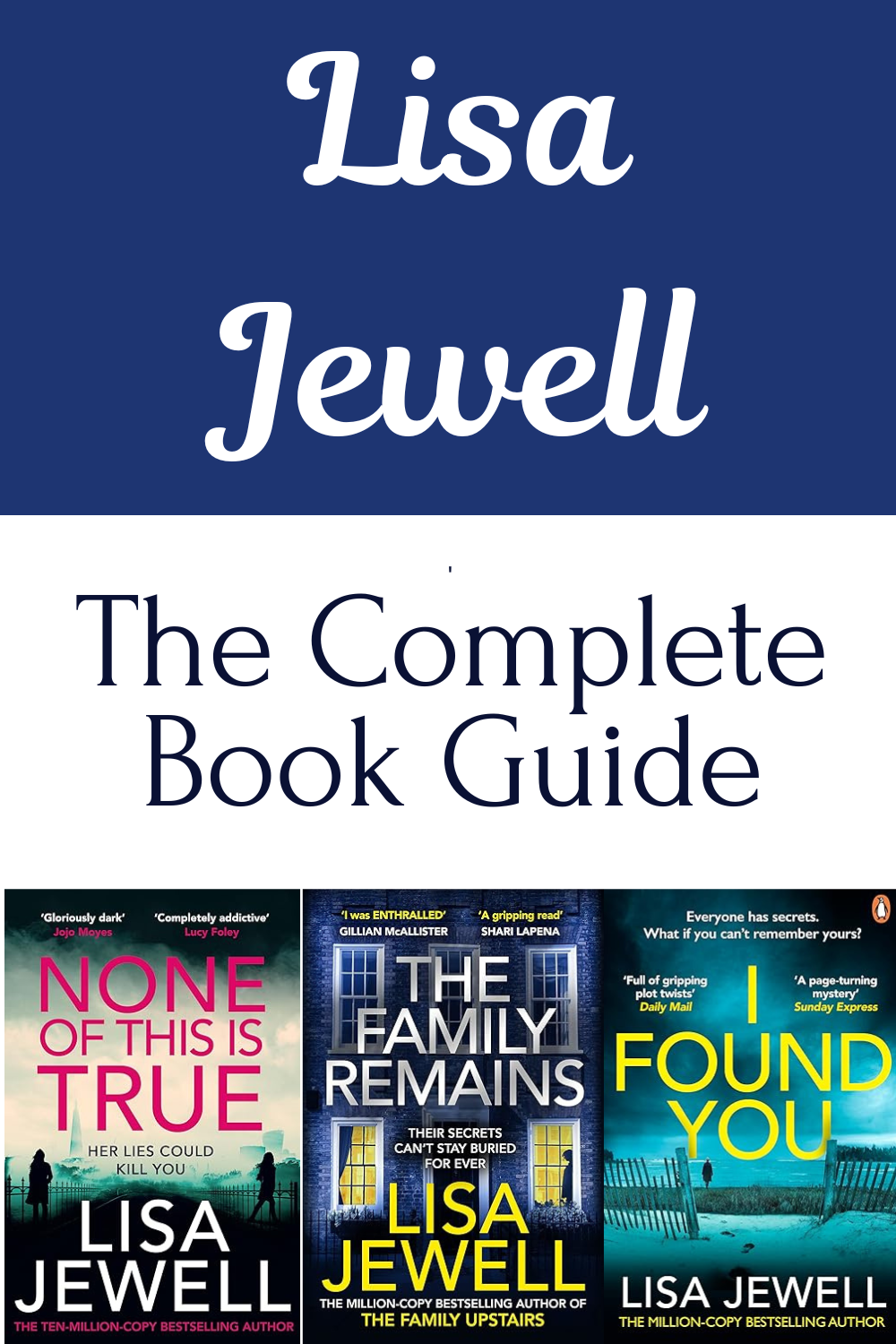 Lisa Jewell Books in Order: Complete List 2024